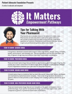 Tips for Talking with Your Pharmacist - Patient Advocate Foundation